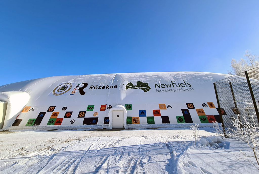 Inflatable Football Dome opened in Rezekne